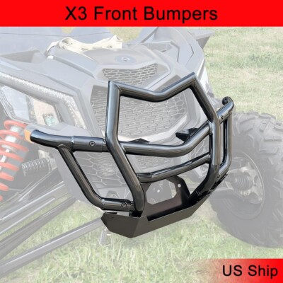 Front Bumper Combined Compatible with Can Am Maverick X3 2017-2024,for ...