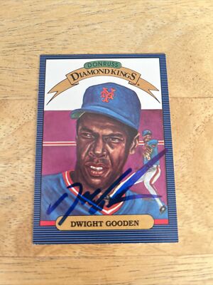 Dwight “Doc” Gooden Signed 1986 Donruss Dimond King Baseball Card #26 ...