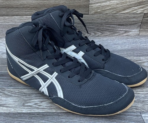 Asics Matflex 5 Mens Size 13 Black Gum Athletic Wrestling Shoes J504N ...