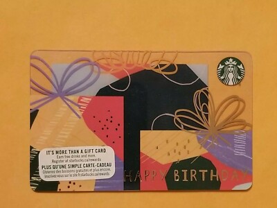 Starbucks Happy Birthday Gift Card Reloadable Empty RARE | eBay