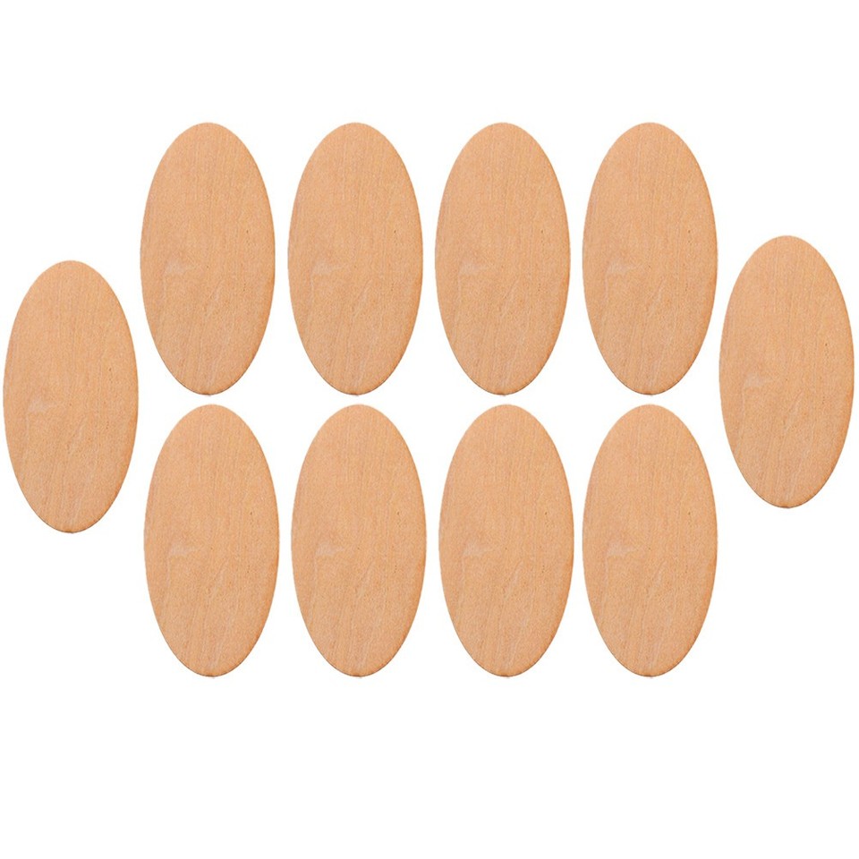 10pcs Crafting Wood Crafts Wood Craft Supplies Wood Oval Craft ...