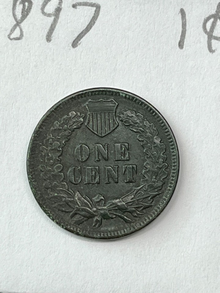 1897 Indian Head Cent Penny XF with 4 Diamonds | eBay