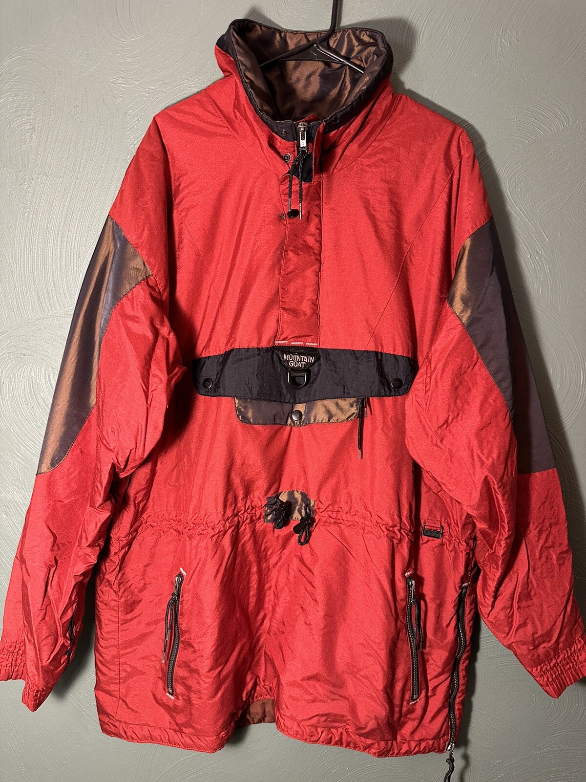 Vintage Mountain Goat Half Zip Snowboard Jacket Mens … - Gem