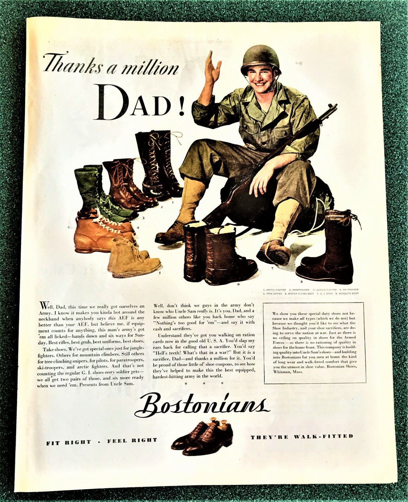 Combat Boots for 8 different Fighting Men, Paratroop ,Sniper, more WWII ...