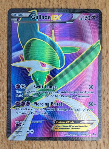 Gallade EX - 99/108 - Full Art Ultra Rare - XY Roaring Skies - NM-Mint ...
