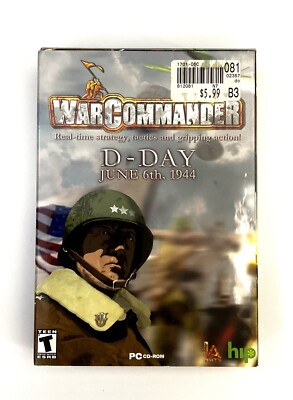 SEALED Big Box PC Game War Commander D-Day CD-ROM 2002 INDEPENDENT ARTS ...