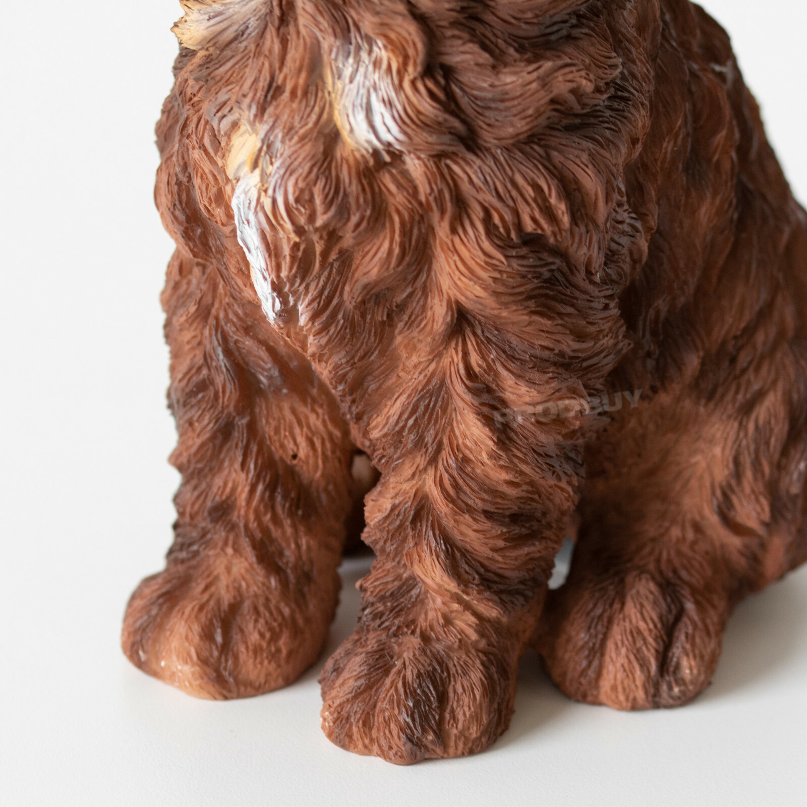Sitting Cockapoo Dog Ornament 19cm Decorative Sculpture Figure Garden ...