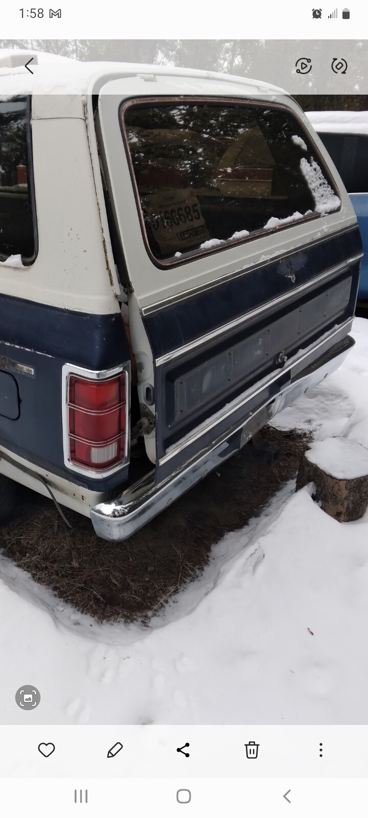 1981-1993 Dodge Ramcharger Lift Gate Rear Hatch OEM Original Mopar | eBay