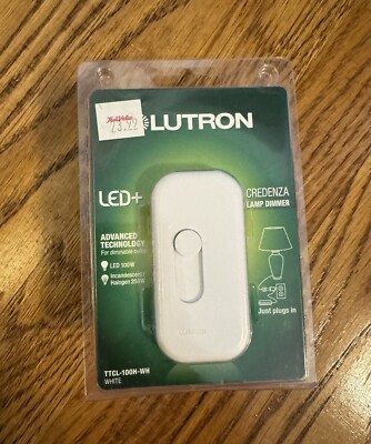 NEW-Lutron Credenza LED+ Plug-In Lamp Dimmer White 100 W 1 pk Sealed | eBay