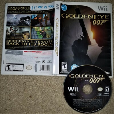 GoldenEye 007 (Nintendo Wii, 2010) Game & Case (No Book) Fast Ship US ...