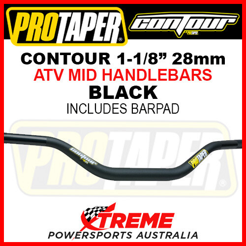 ProTaper 027973 Contour Handlebar Oversize 1-1/8" Fat Bars ATV Mid Bend ...