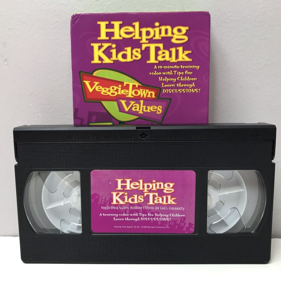 VeggieTales Values Helping Kids Talk VHS Video Tape Learn Tips ...