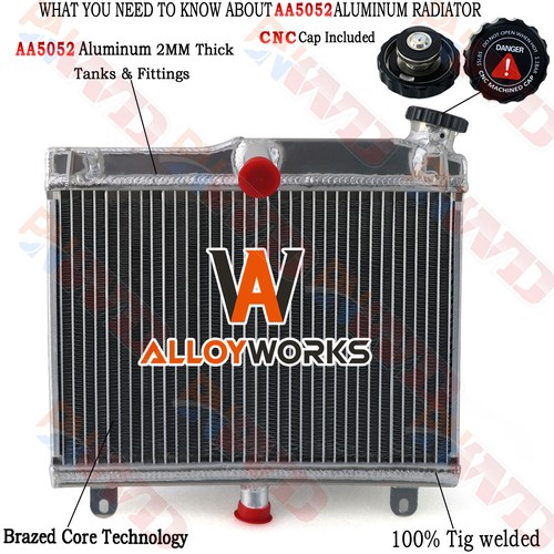 Aluminum Racing Radiator For 1984-1987 1985 Suzuki RG400 RG500 RG 400 ...