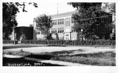 Sutherland Nebraska High School Real Photo Vintage Postcard AA13454 | eBay
