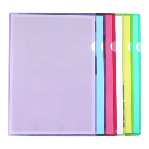 12 Pcs A4 Clear File Folders Jackets Plastic Presentation Sleeves ...