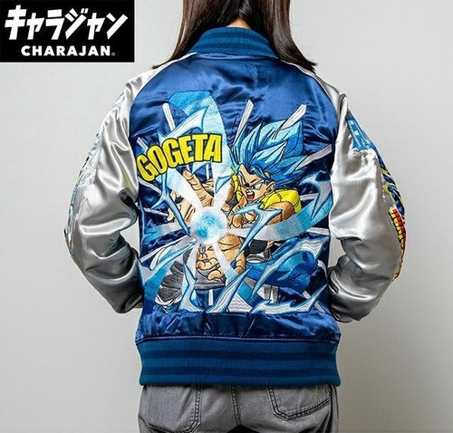 Sukajan "Dragon Ball Super Gogeta" Satin Embroidery Jacket Outer SizeL ...