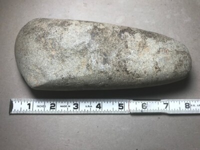 Large 7.75" Rare Stone Celt Native American Artifact Hardstone polished ...