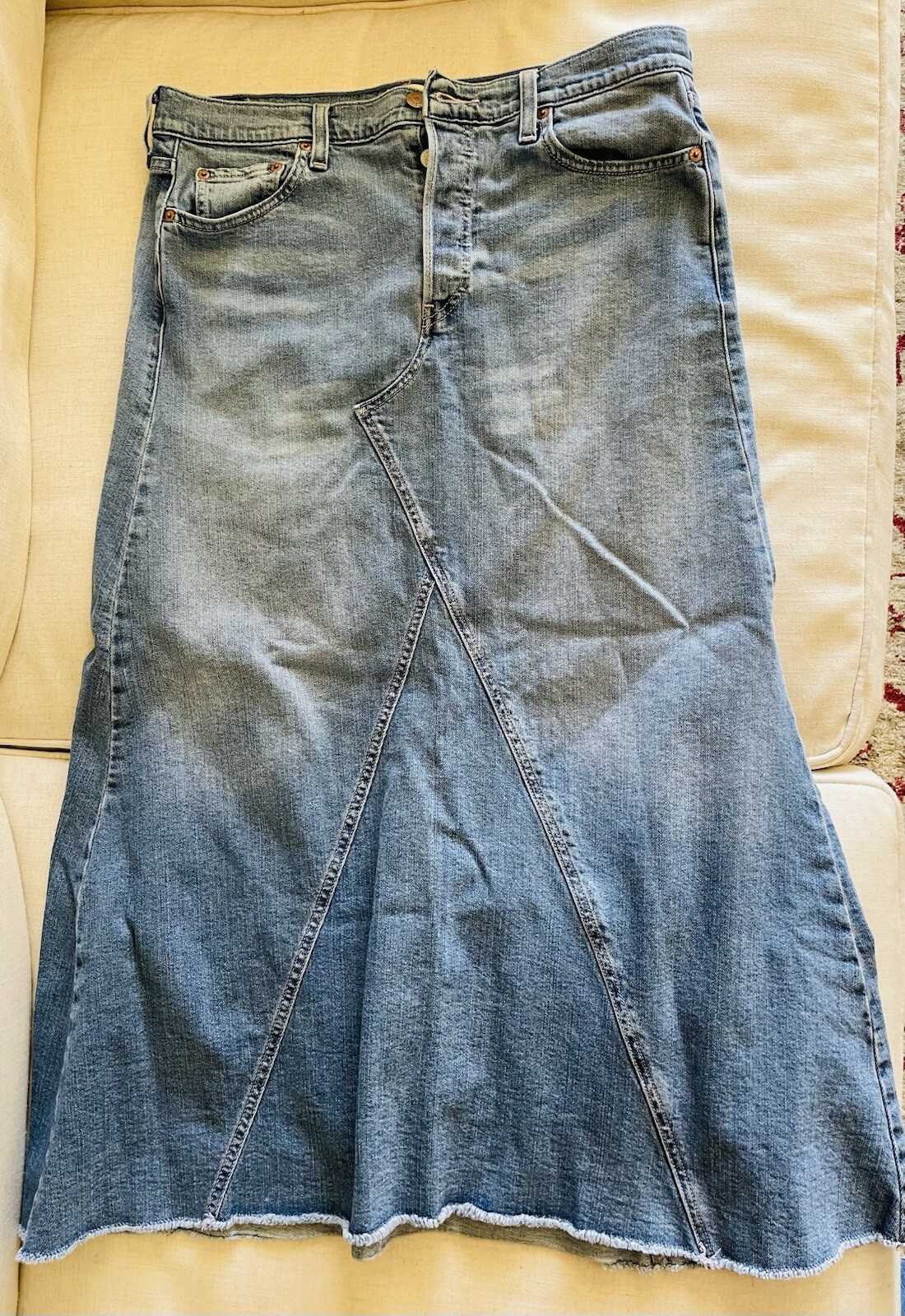 Levi’s Denim Maxi Skirt Juniors 11 R Long Modest Jean… - Gem