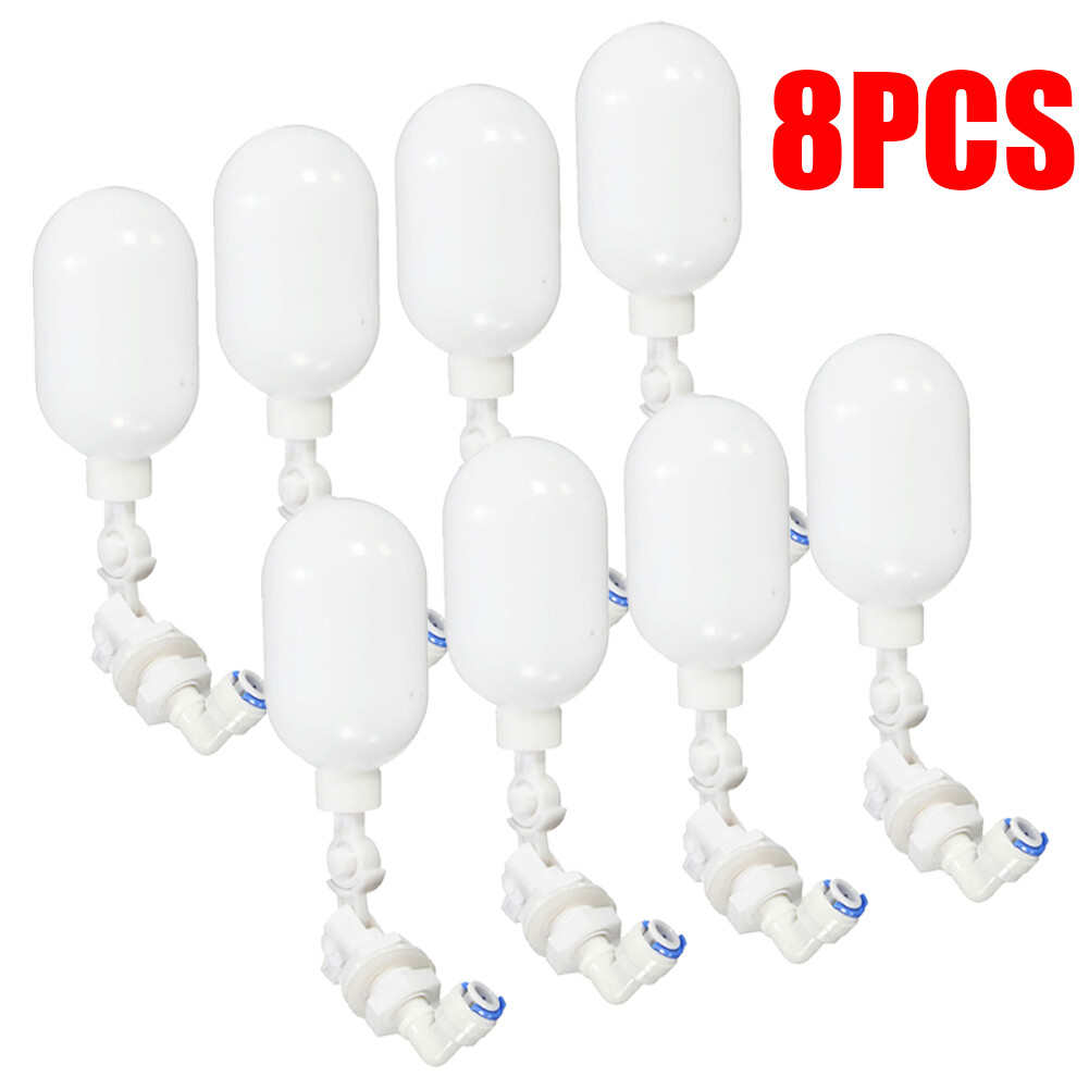 8 Pack Water Float Automatic Shut Off Valve Quick Connctor Tank ...