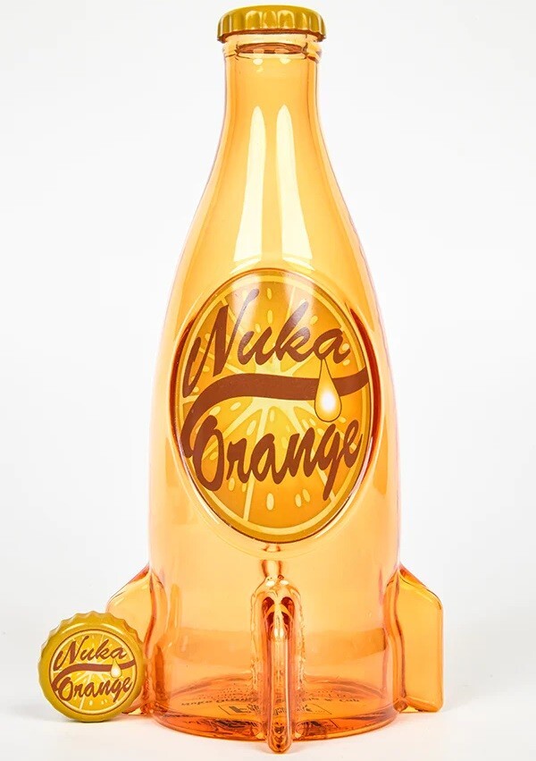 Fallout Nuka Cola Orange Glass Rocket Bottle & 10 Caps IN STOCK NEW | eBay