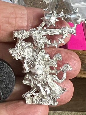 WARHAMMER SKAVEN CLAN PESTILENC PLAGUE LORD 1990S LOOSE X WHITE METAL A ...