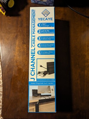 Cable Management Yecaye 7.8’ J Channel Cable Raceway Cable Management ...
