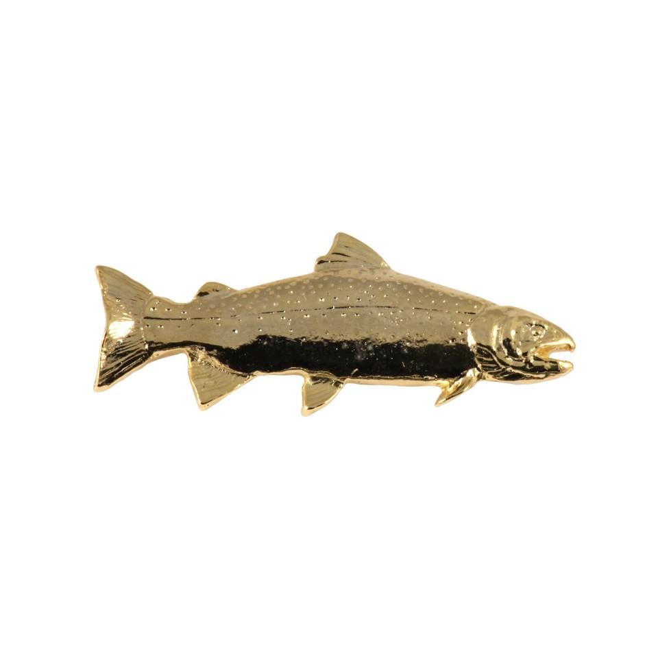 Rainbow Trout Pin, Handmade Fish Pin, Pewter, F001, 2”, Fishing Gift ...