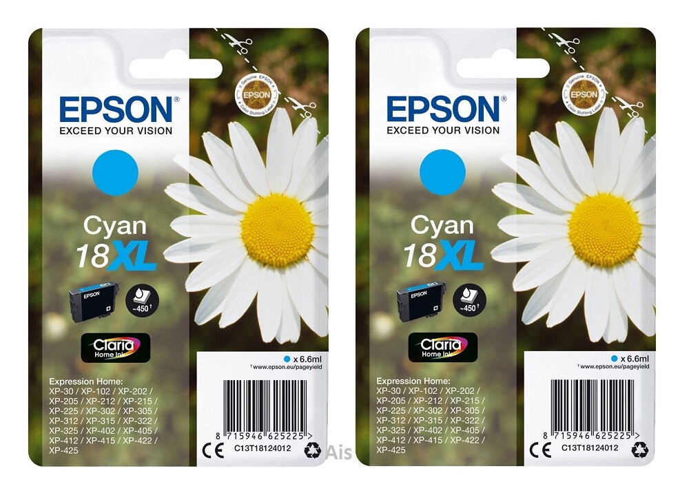 Epson T1816 18XL Ink Cartridge - Black/Cyan/Magenta/Yellow for sale ...