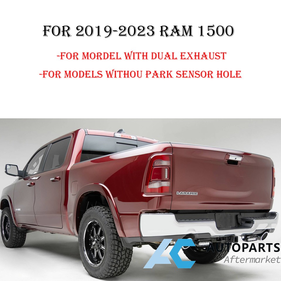 Rear Bumper for 2019 2020 2021 2022 2023 RAM 1500 Dual Exhaust NON ...