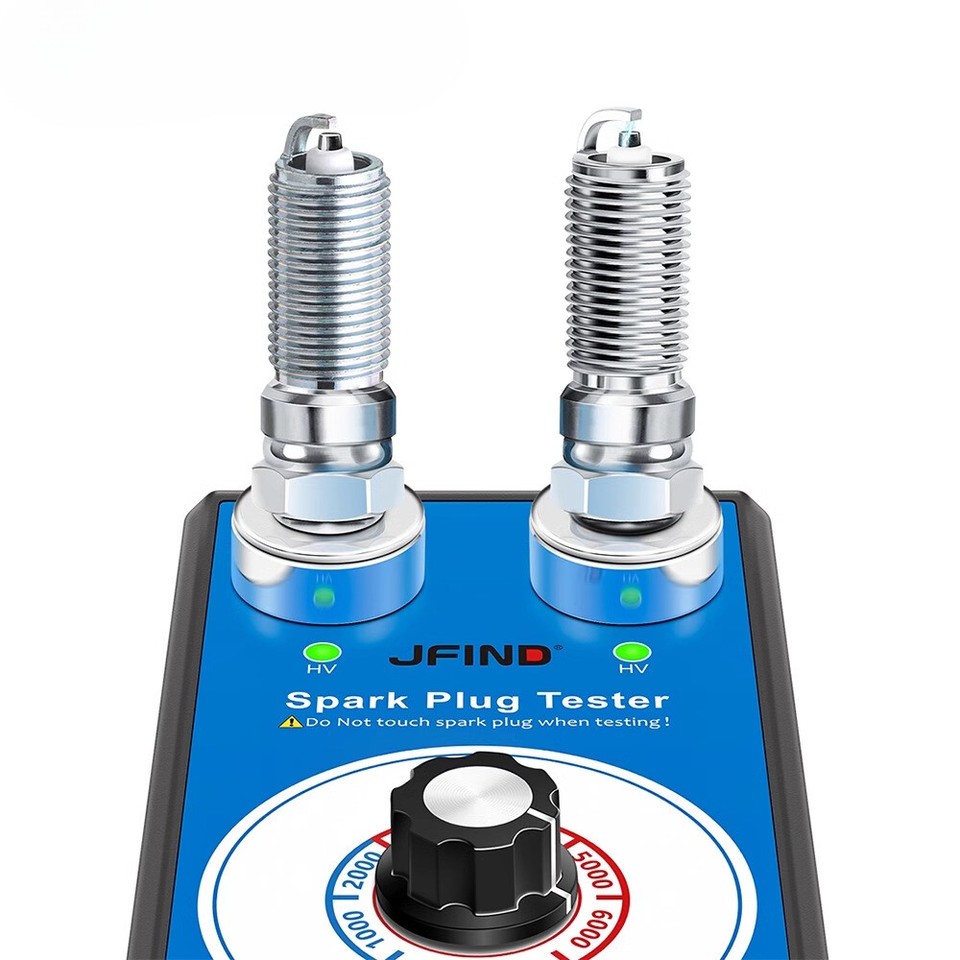 JF109 Automotive Dual Plug Ignition Spark Plug Test Analyser Jump Fire ...