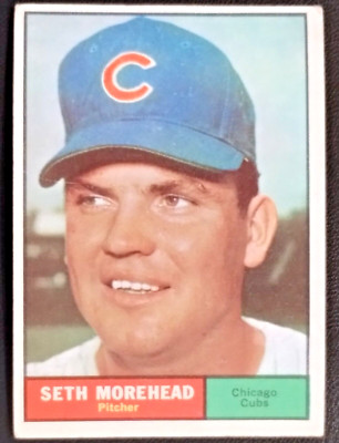 1961 Topps #107 Seth Morehead Chicago Cubs VG OC (2) | eBay