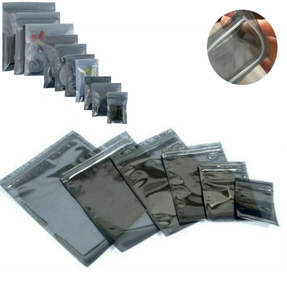 Anti Static Bubble Bags Zipper
