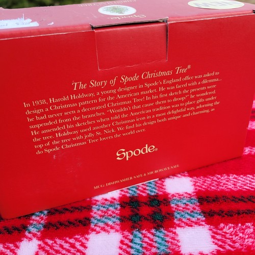 Spode Christmas Tree Mug and Coaster Gift Set Ceramic New In Box | eBay