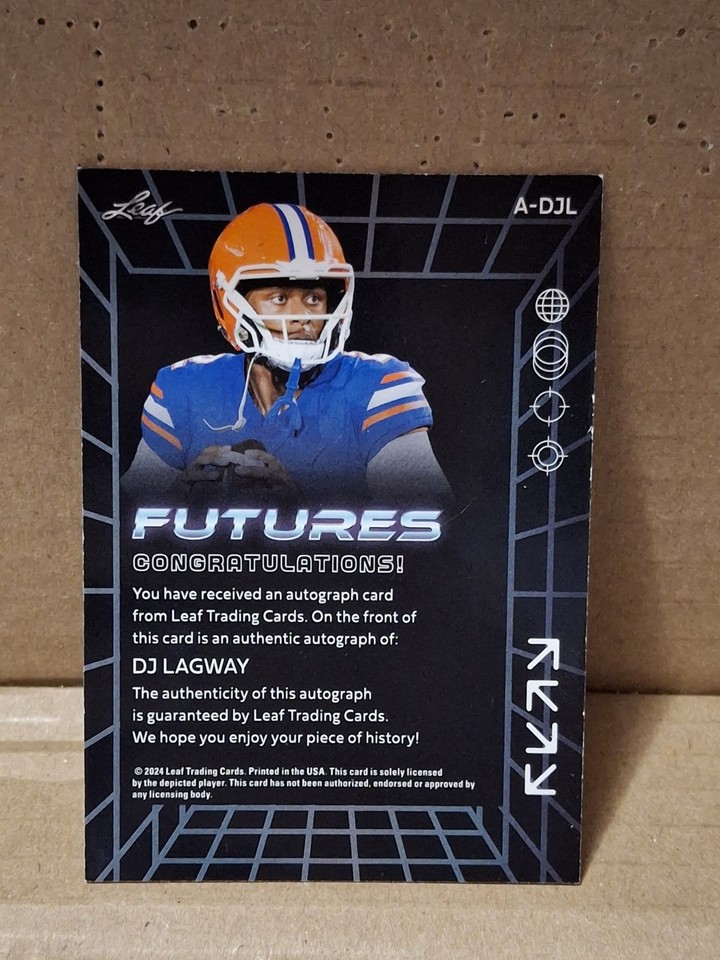 2024 DJ LAGWAY LEAF FUTURES NFL ROOKIE RCCARD /149 FLORIDA GATORS #A ...