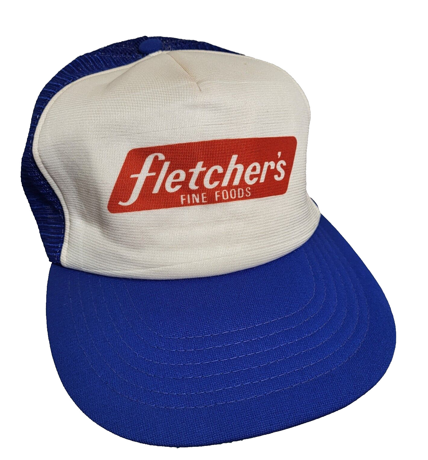 FLETCHER'S FINE FOODS meat Hat Snapback Vintage 80s C… - Gem