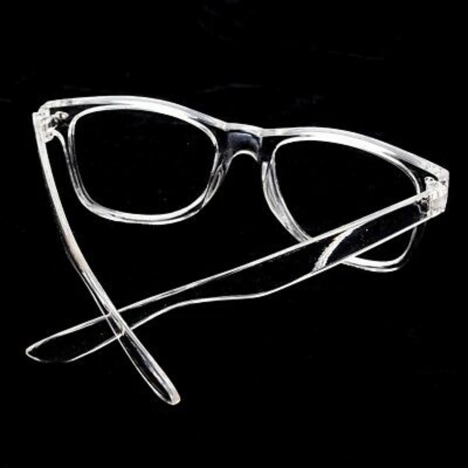 CLEAR LENS TRANSPARENT FRAME Classic Style RETRO Horn Rim EYE GLASSES ...