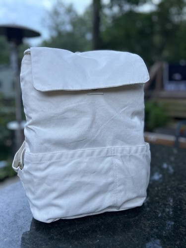 Laude the Label Convertable Canvas Bag white backpack | eBay