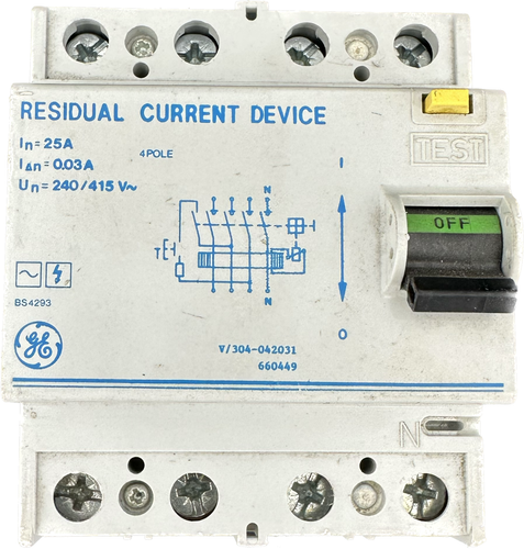 Dispositif de courant résiduel V/304-042031 660449 | eBay