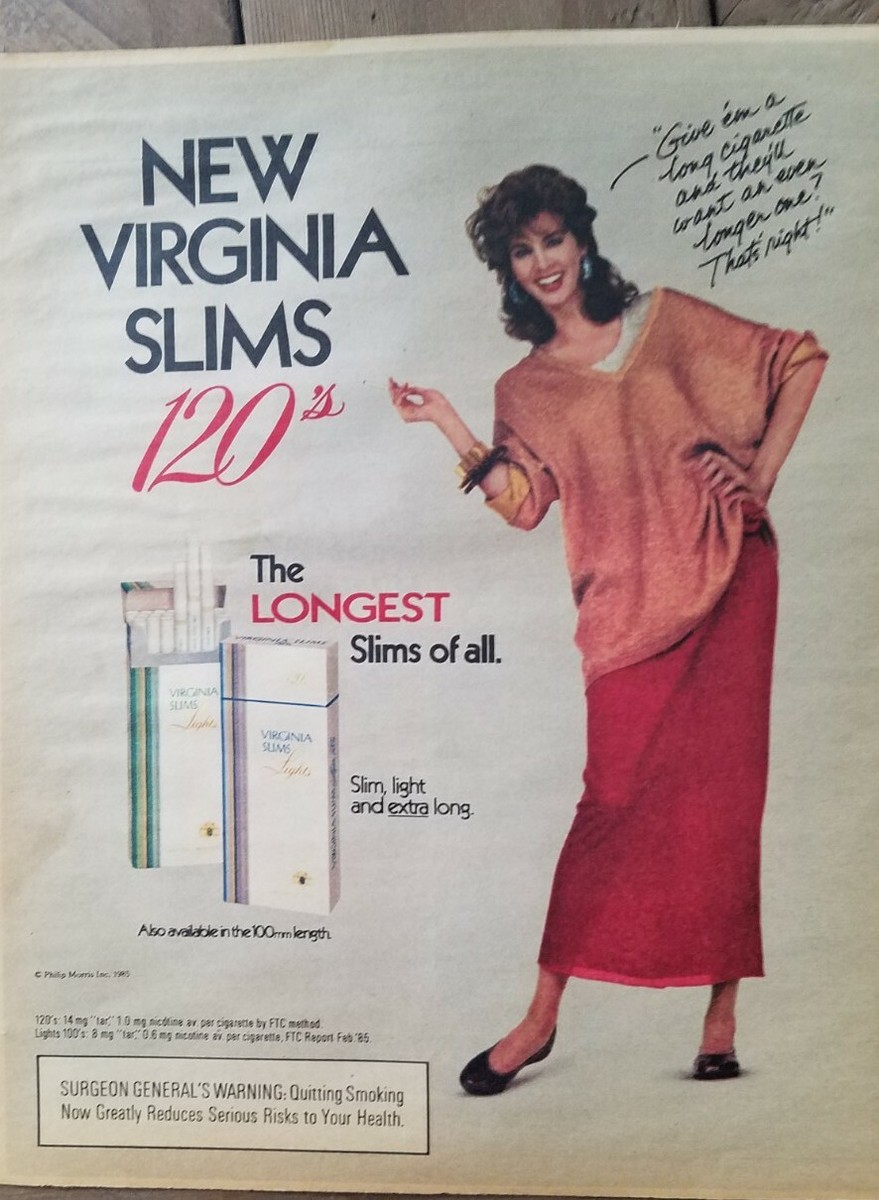Virginia Slims 120 Smoking Virginia Super Slims “You've Come A Long