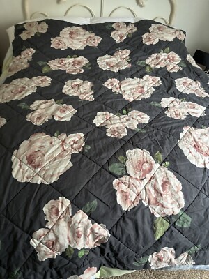 Pottery Barn Teen Emily & Meritt Bed of Roses Comforter XL Twin Cotton ...