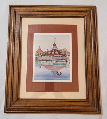 San Diego, California Boathouse Of Coronado Print #1095 By John Yato Hotel Frame | eBay