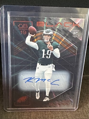 2025 Panini Black - Rookies Kyle McCord #121 Citrine Autographs /25 (AU ...