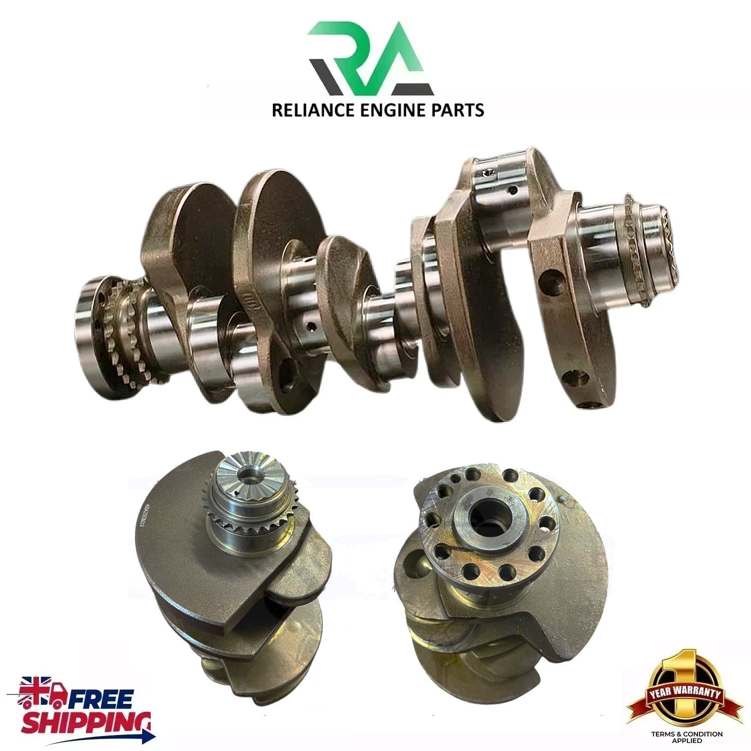 AUDI VW PORSCHE A7 A8 Q8 CRTC DDX 3.0L TDI DIESEL ENGINE CRANKSHAFT NEW ...