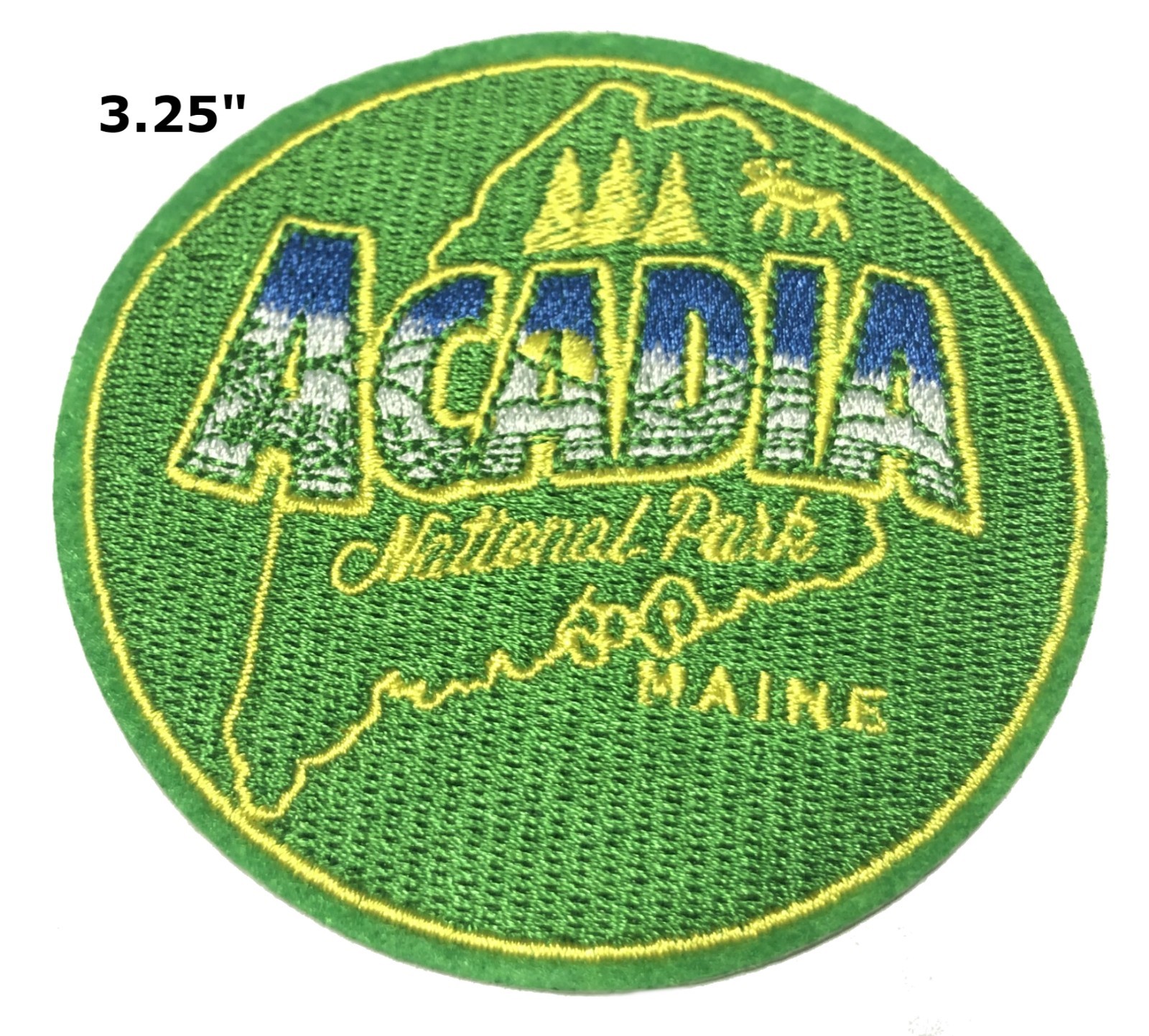 Acadia National Park Patch Embroidered Iron-On Applique Nature Badge ...