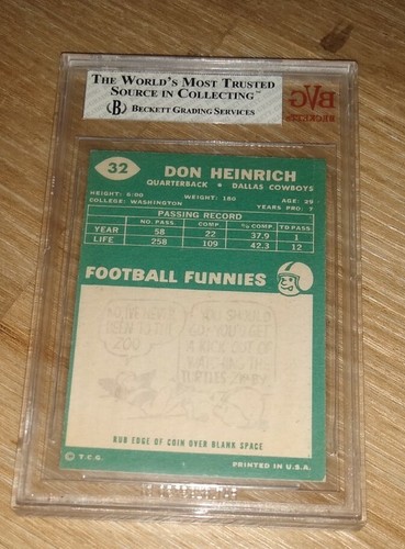 1960 Topps - Don Heinrich #32 Wearing New York Giants Uniform for sale ...