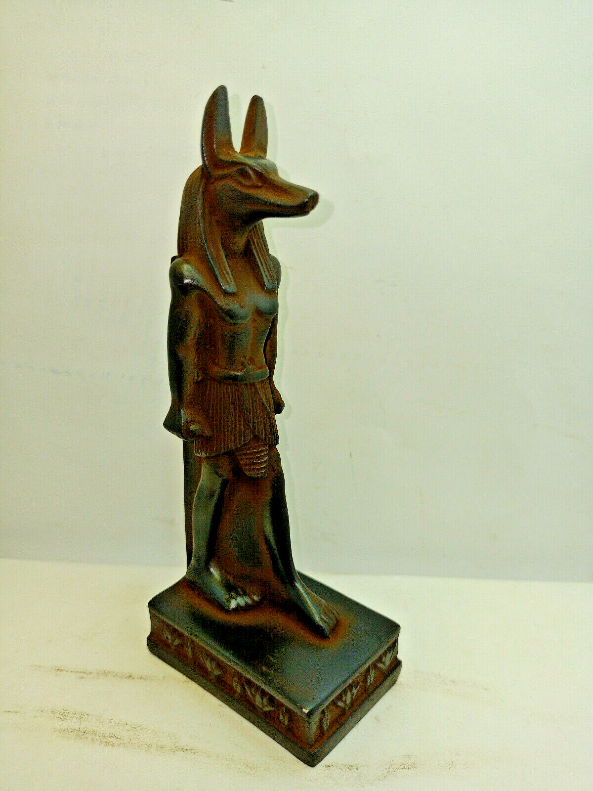 RARE ANCIEN PHARAONIQUE ÉGYPTIEN ANTIQUE ANUBIS stand statue pierre ...