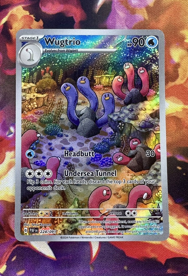 Pokemon Card | 224/091 Wugtrio Holo Illustration Rare - SV: Paldean ...