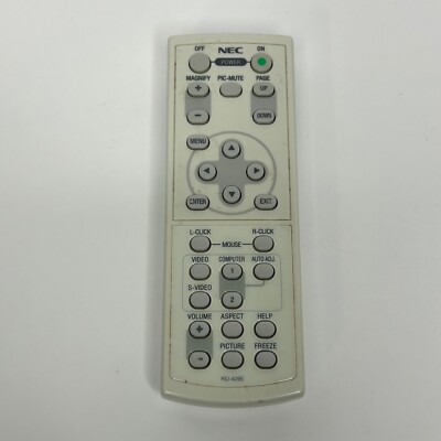 NEC REMOTE CONTROL RD-409E for VT670 VT676 VT575 VT470 OEM Tested OEM ...