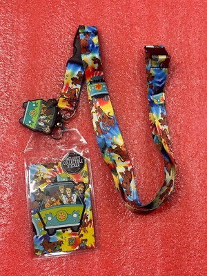 Scooby Doo Tie Dye Lanyard Keychain Id card Holder Mystery Machine ...