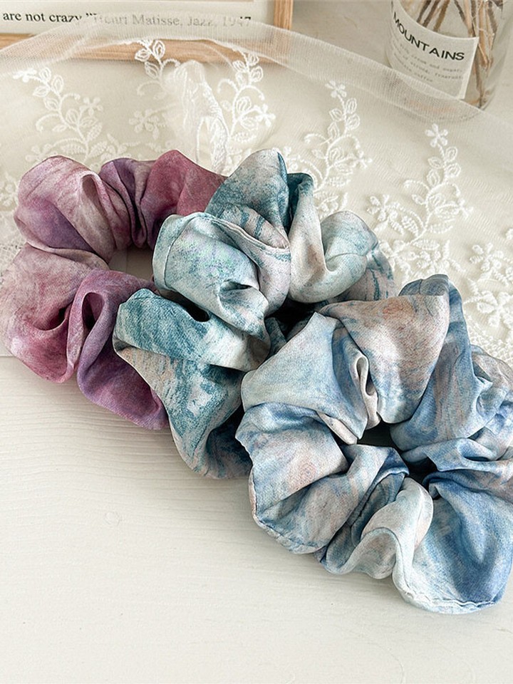 Satin Large Intestine Hair Ring Female Ponytail Tied-up Hair Head ...